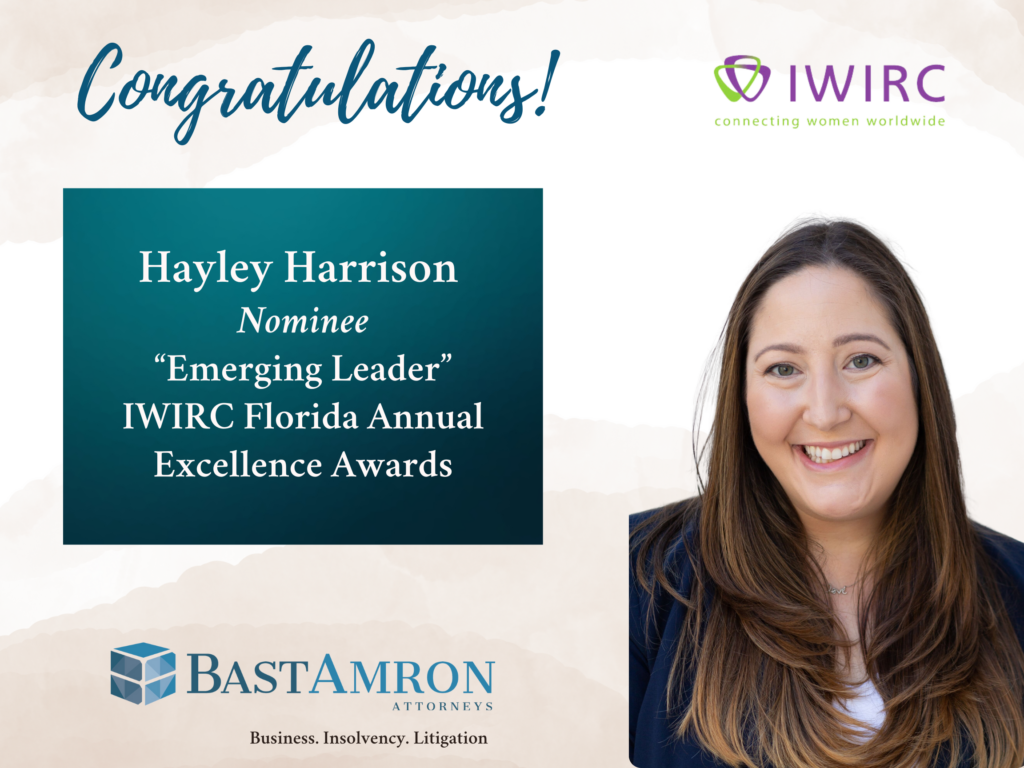 BAST AMRON, ATTORNEY HAYLEY HARRISON NOMINATED AS “EMERGING LEADER” BY ...